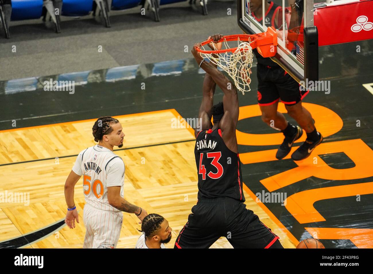 Orlando, Florida, USA, February 2, 2021, Toronto Rapters face the ...