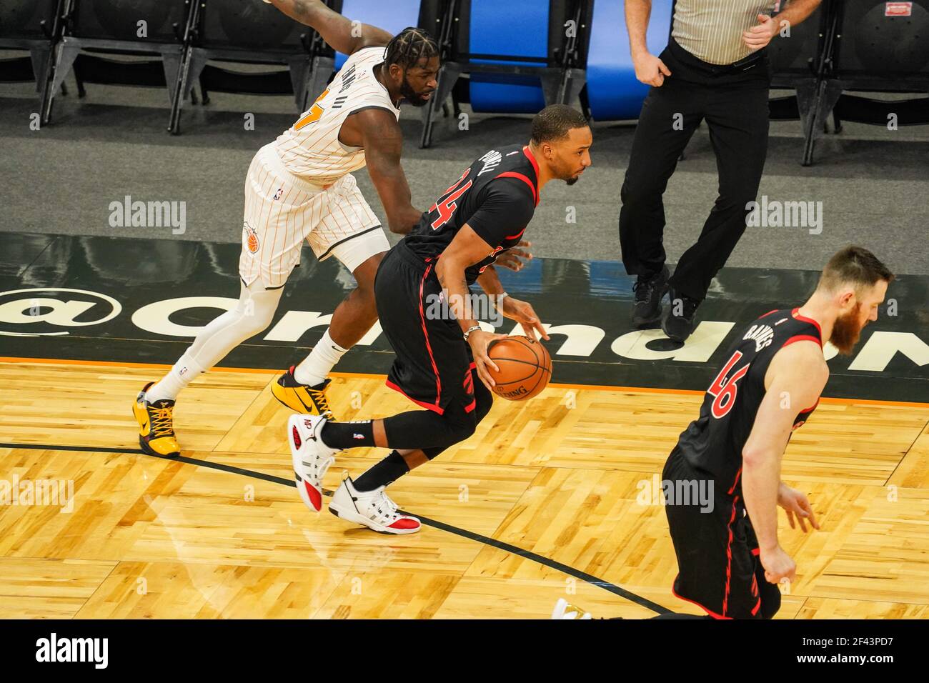 Orlando, Florida, USA, February 2, 2021, Toronto Rapters face the ...