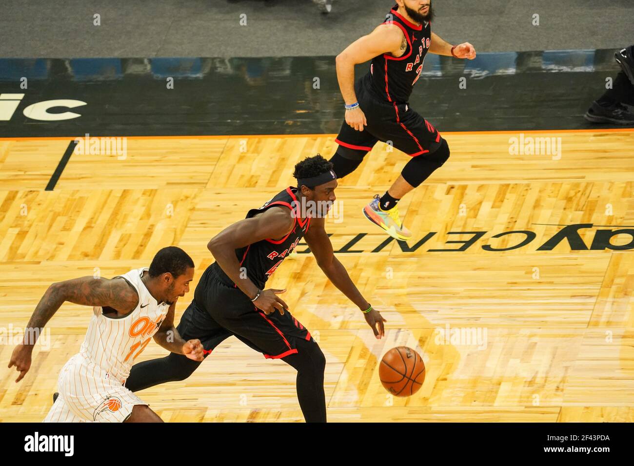 Orlando, Florida, USA, February 2, 2021, Toronto Rapters face the ...