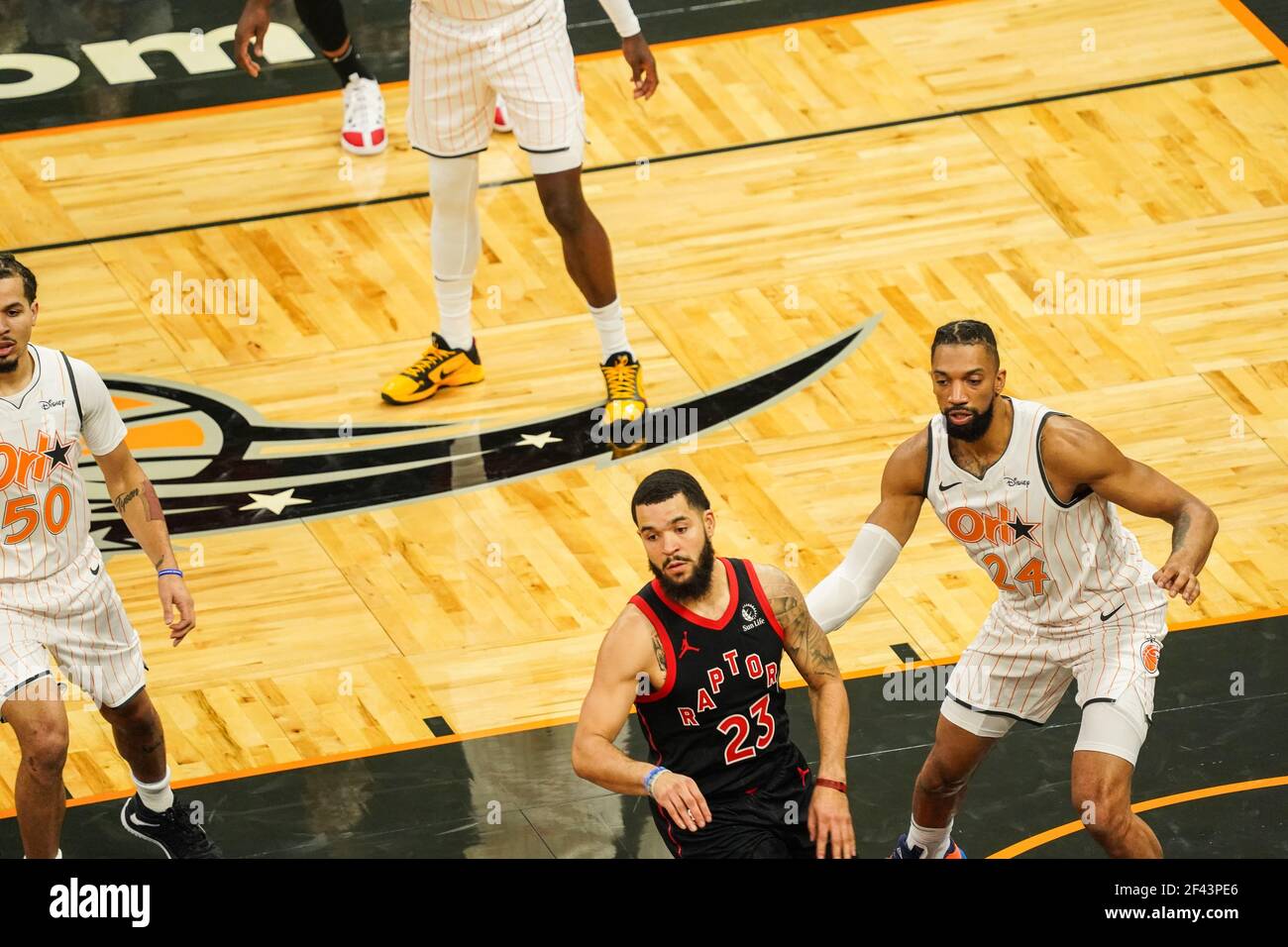Orlando, Florida, USA, February 2, 2021, Toronto Rapters face the ...