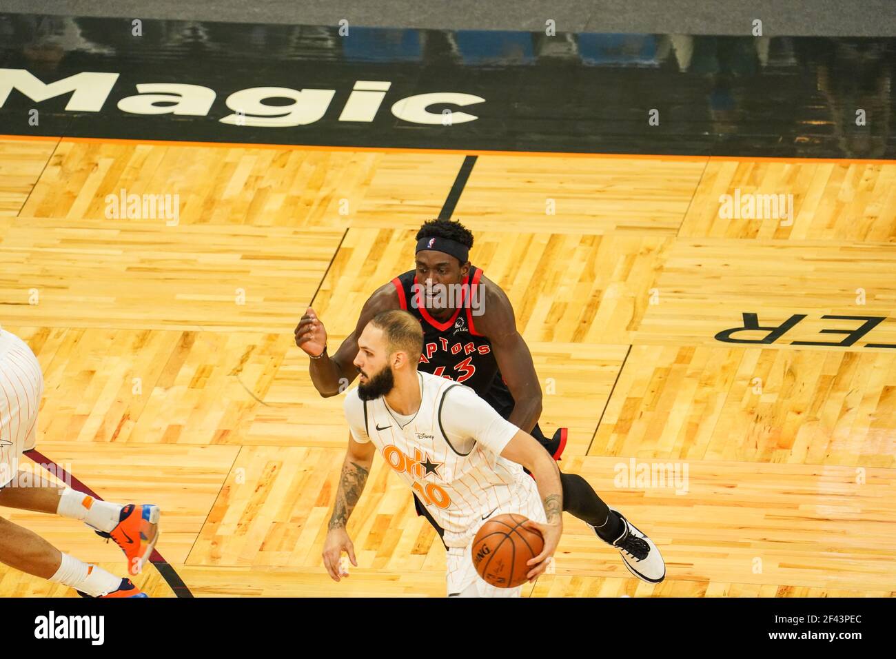 Orlando, Florida, USA, February 2, 2021, Toronto Rapters face the ...