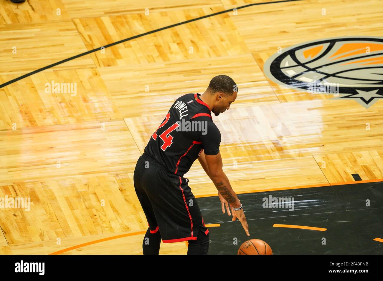 Orlando, Florida, USA, February 2, 2021, Toronto Rapters face the ...