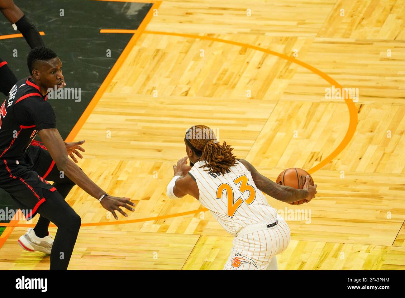 Orlando, Florida, USA, February 2, 2021, Toronto Rapters face the ...