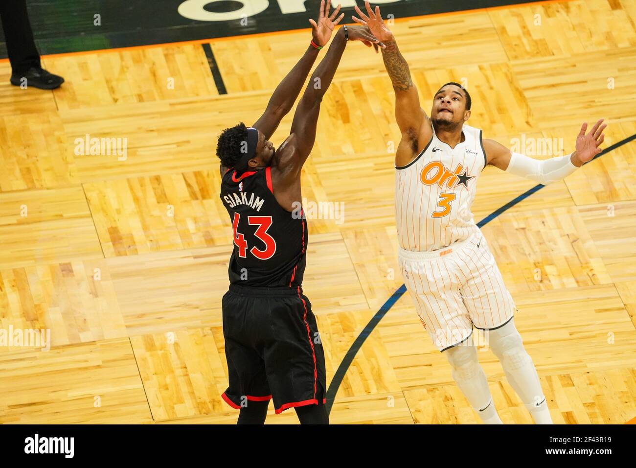 Orlando, Florida, USA, February 2, 2021, Toronto Rapters face the ...