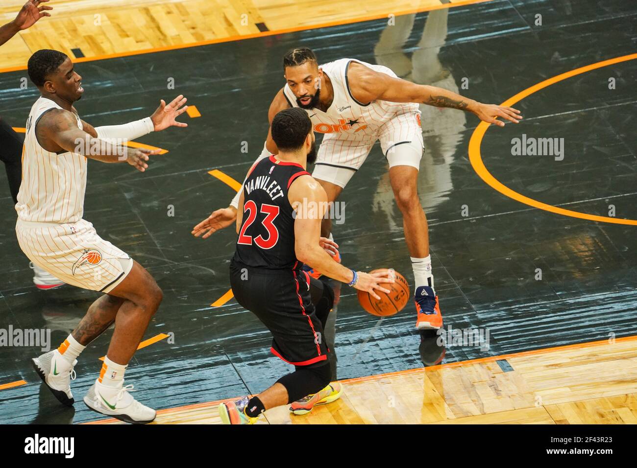 Orlando, Florida, USA, February 2, 2021, Toronto Rapters face the ...