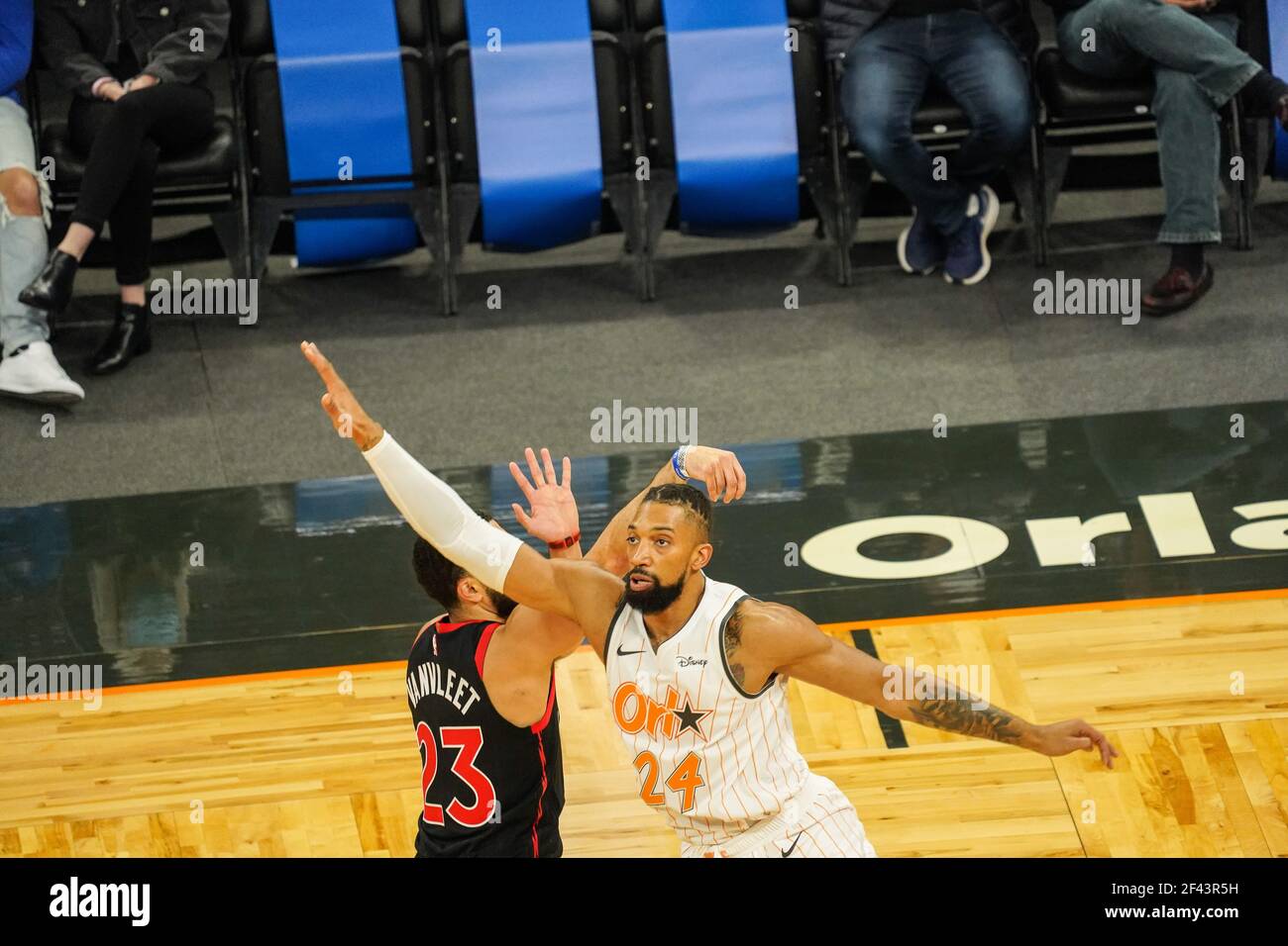 Orlando, Florida, USA, February 2, 2021, Toronto Rapters face the ...