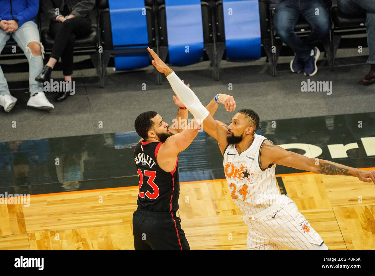 Orlando, Florida, USA, February 2, 2021, Toronto Rapters face the ...