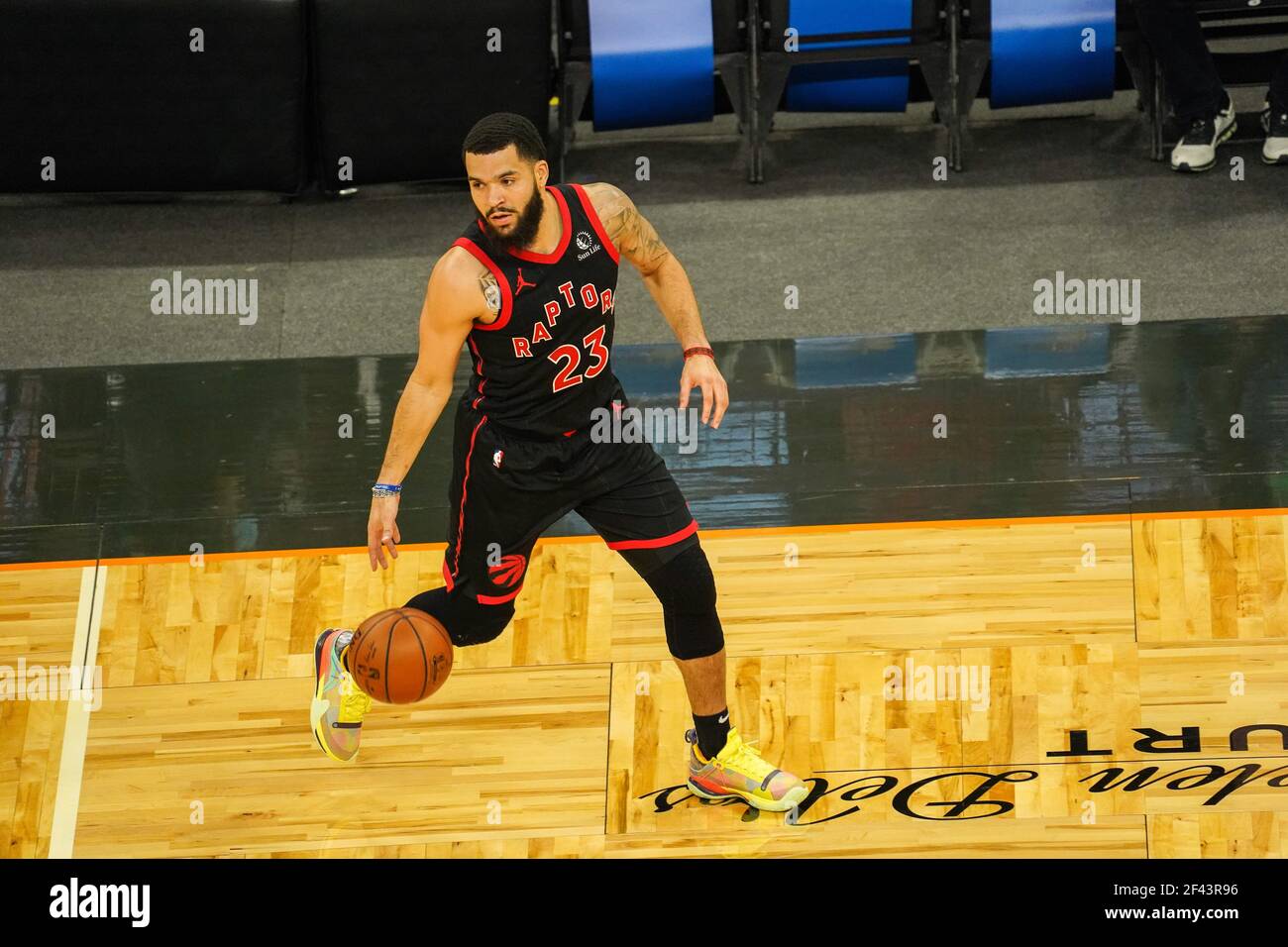 Orlando, Florida, USA, February 2, 2021, Toronto Rapters face the ...