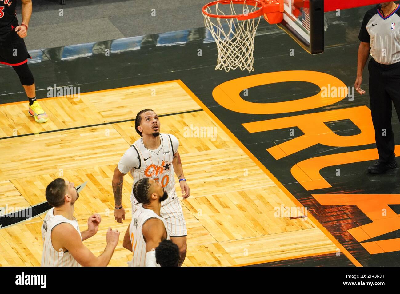 Orlando, Florida, USA, February 2, 2021, Toronto Rapters face the ...