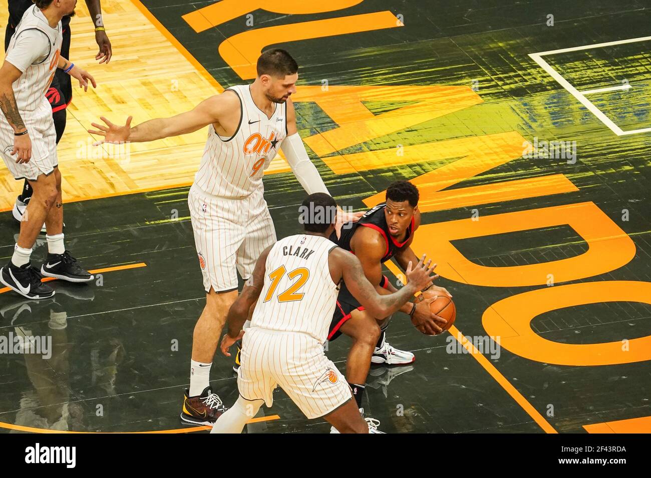 Orlando, Florida, USA, February 2, 2021, Toronto Rapters face the ...