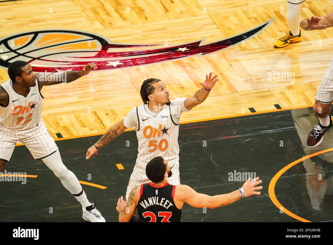 Orlando, Florida, USA, February 2, 2021, Toronto Rapters face the ...