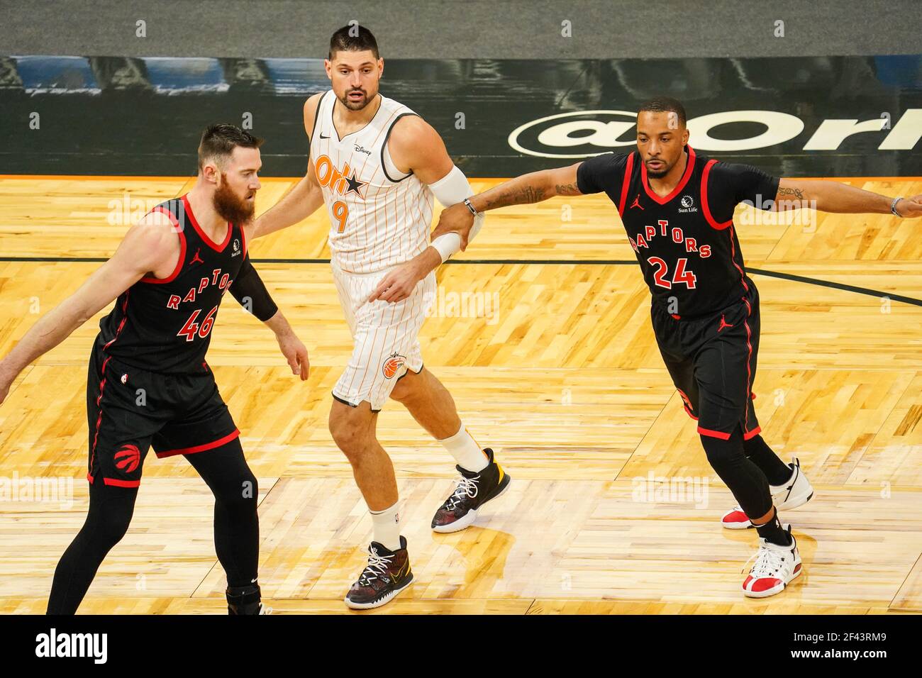 Orlando, Florida, USA, February 2, 2021, Toronto Rapters face the ...