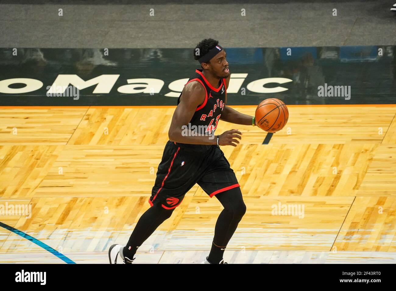 Orlando, Florida, USA, February 2, 2021, Toronto Rapters face the ...