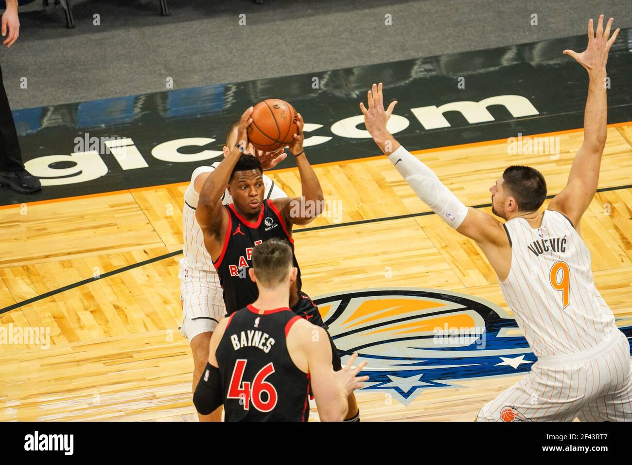Orlando, Florida, USA, February 2, 2021, Toronto Rapters face the ...