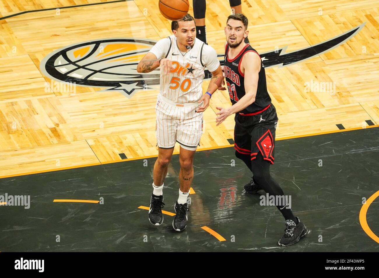 Orlando, Florida, USA, February 5, 2021, The Chicago Bulls face the ...