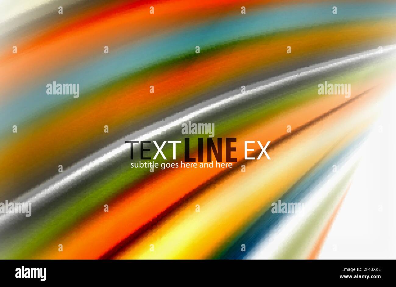 Rainbow color waves, vector blurred abstract background. Rainbow color ...