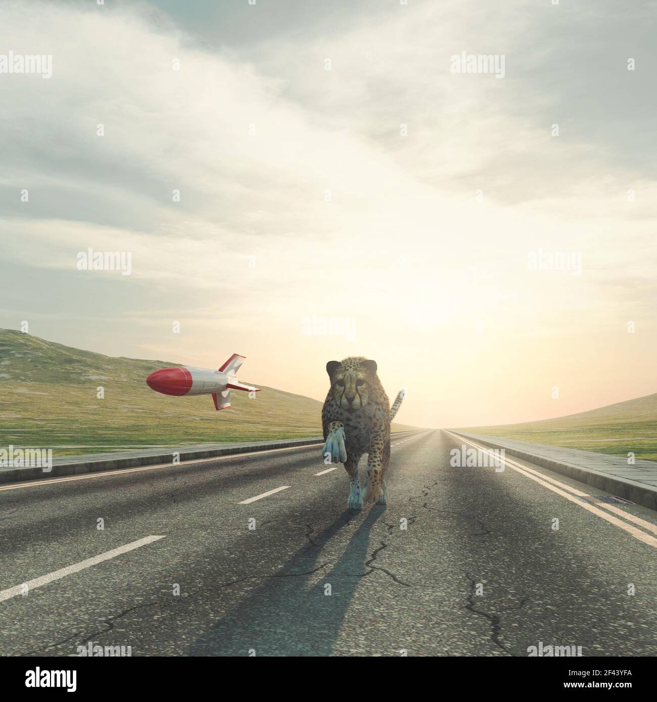 Run race rocket hi-res stock photography and images - Alamy