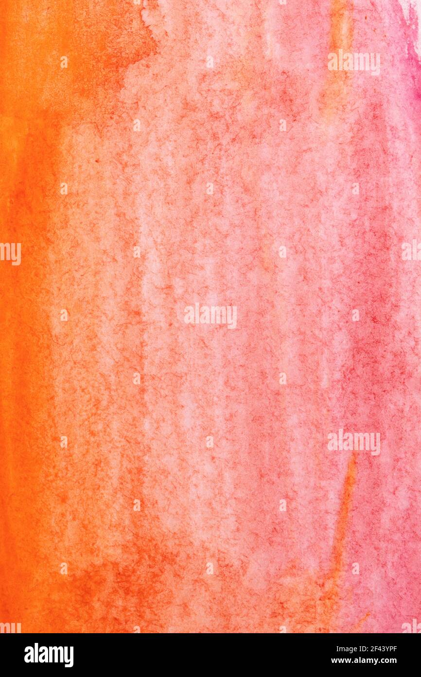 Watercolour red gradient background. Mix of some pink and red shades ...
