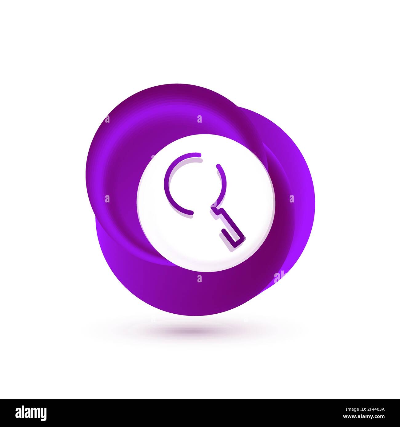 Search magnifyier web button, magnify icon. Modern magnifying glass ...