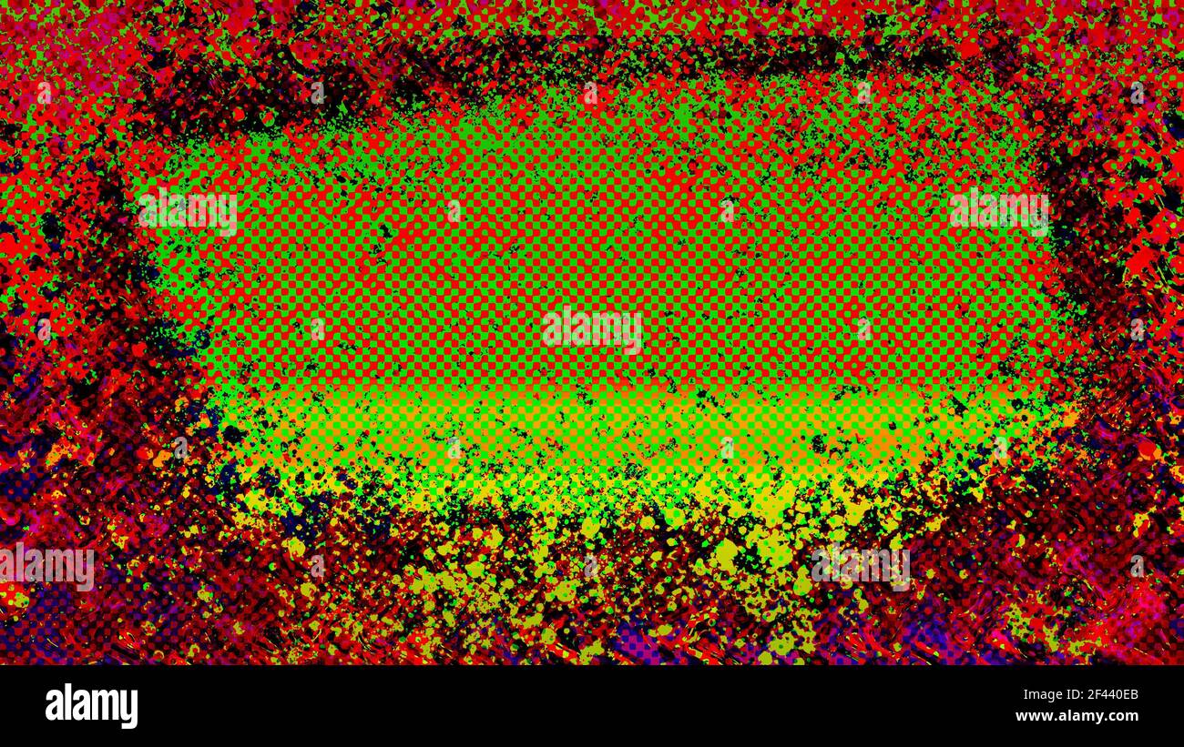 An abstract halftone grunge text box background image Stock Photo - Alamy