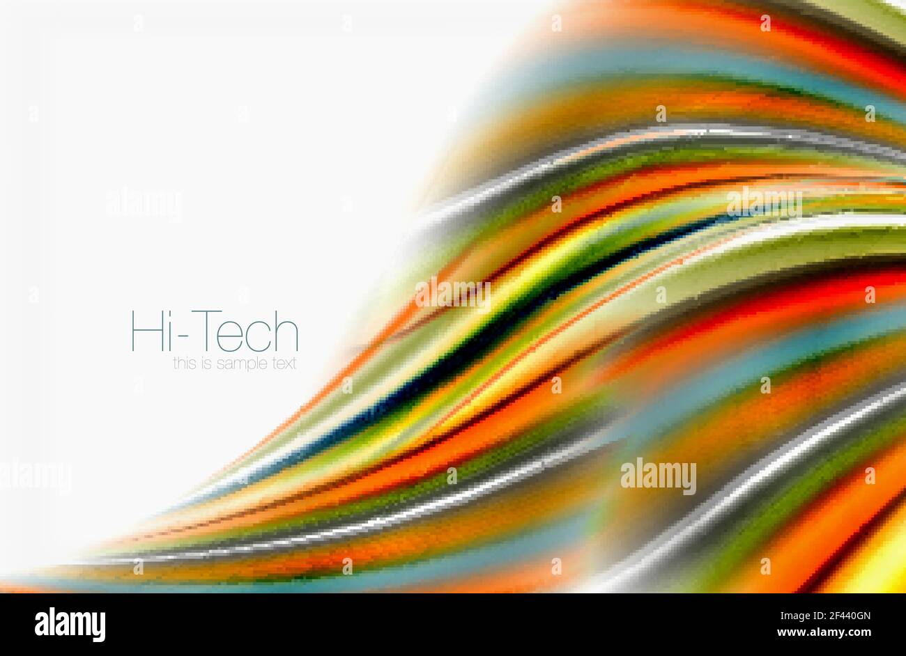 Rainbow color waves, vector blurred abstract background. Rainbow color ...