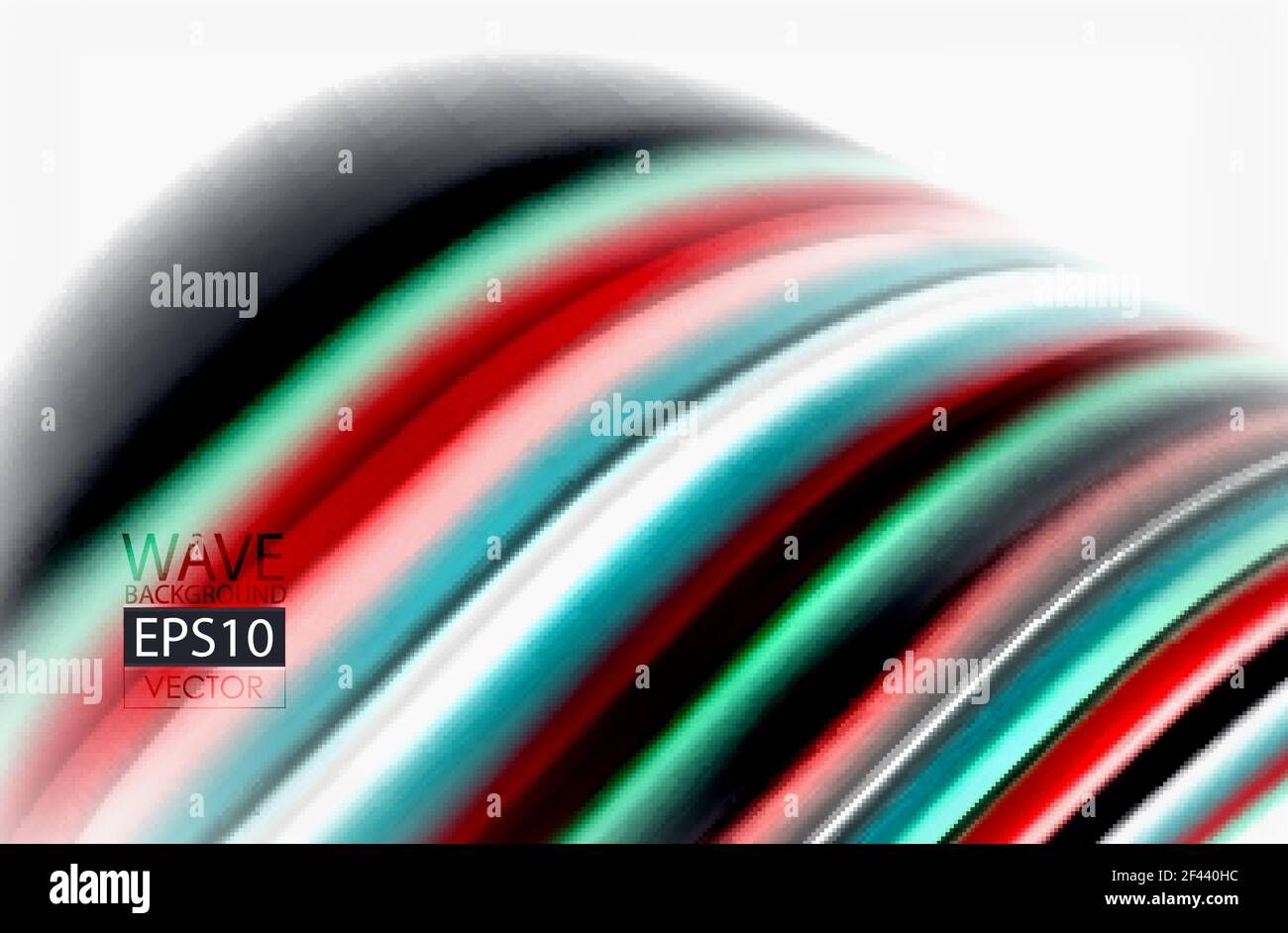 Rainbow color waves, vector blurred abstract background. Rainbow color ...