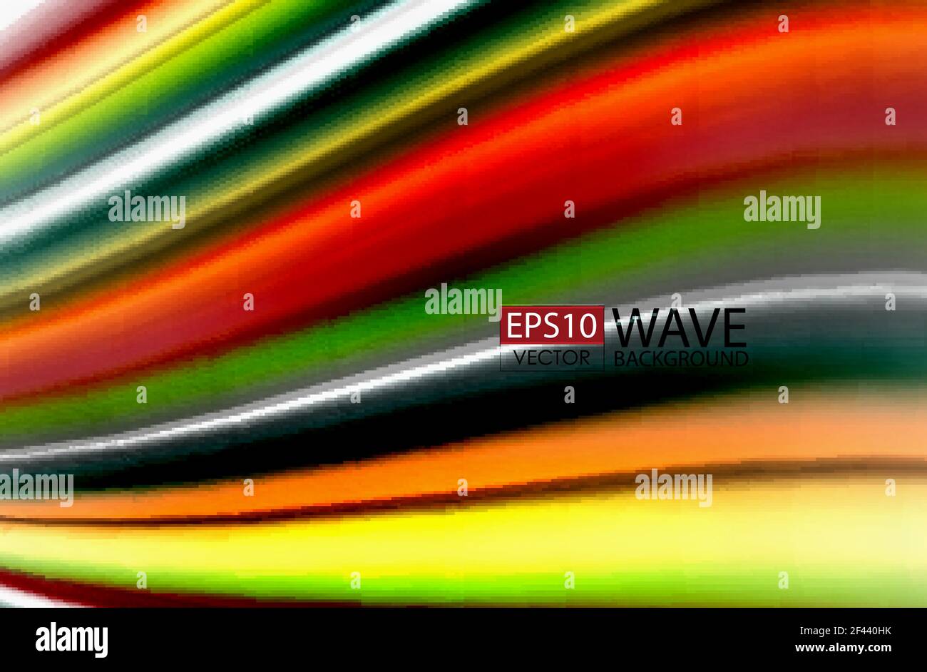 Rainbow color waves, vector blurred abstract background. Rainbow color ...
