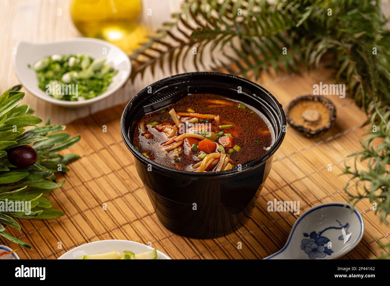Chicken soup lunch carton hi-res stock photography and images - Alamy
