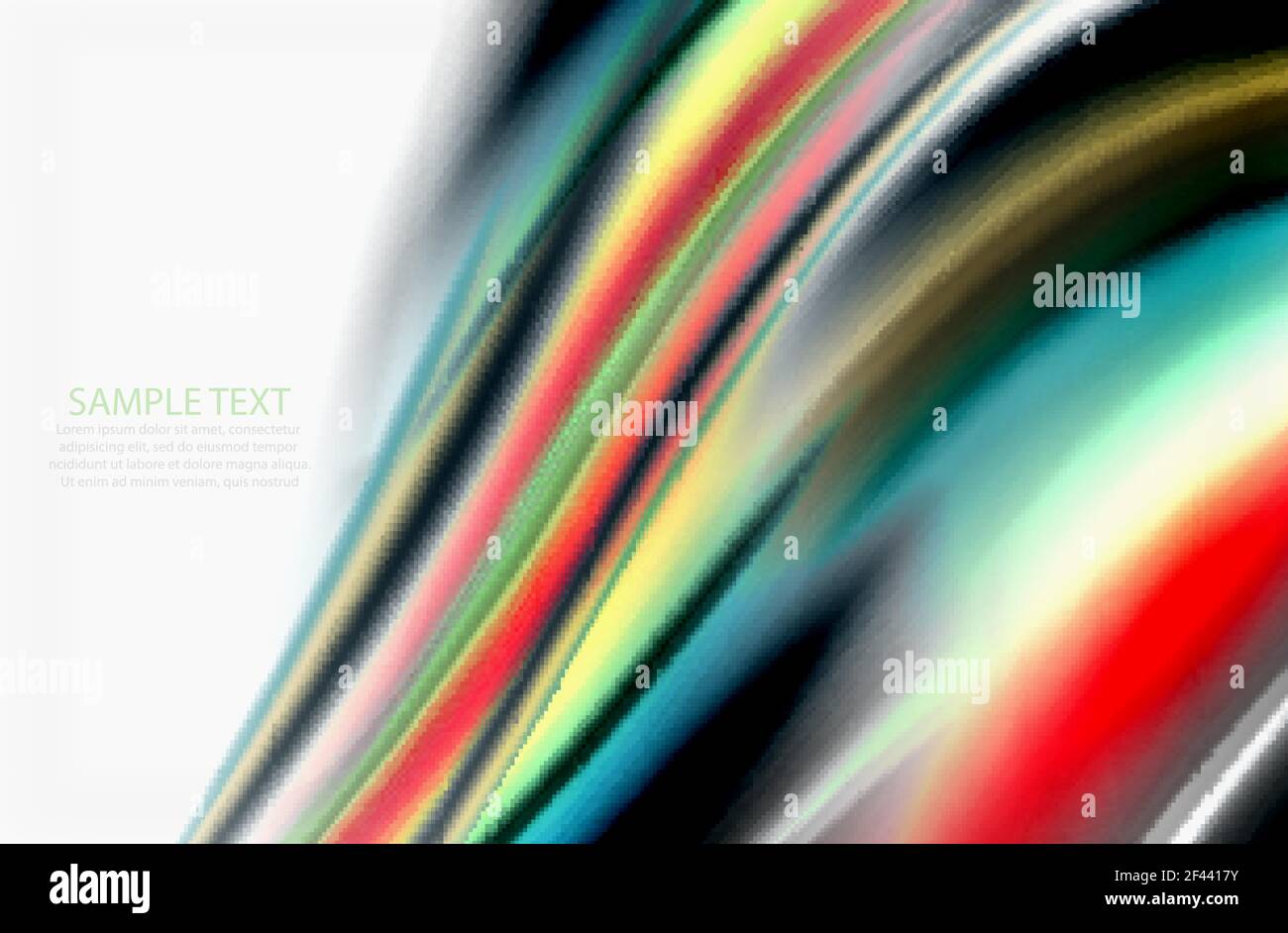 Rainbow color waves, vector blurred abstract background. Rainbow color ...