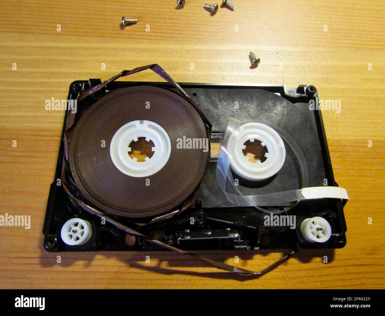Broken Audio Cassette Stock Photo - Alamy