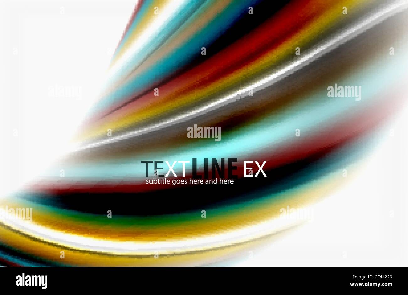 Rainbow color waves, vector blurred abstract background. Rainbow color ...