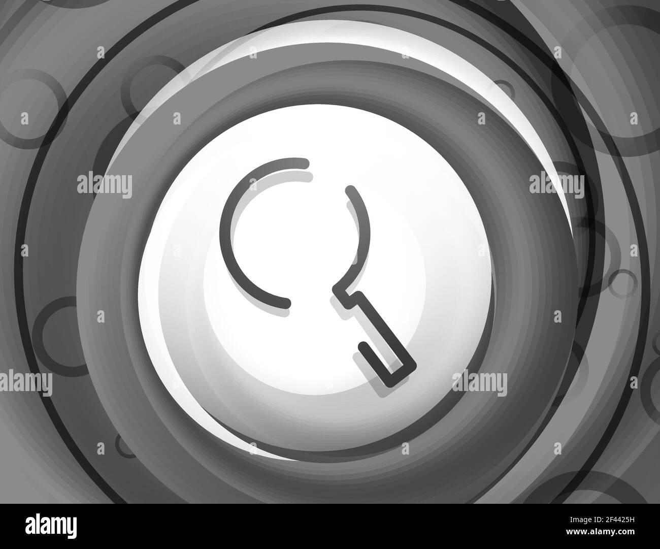 Search magnifyier web button, magnify icon. Modern magnifying glass ...