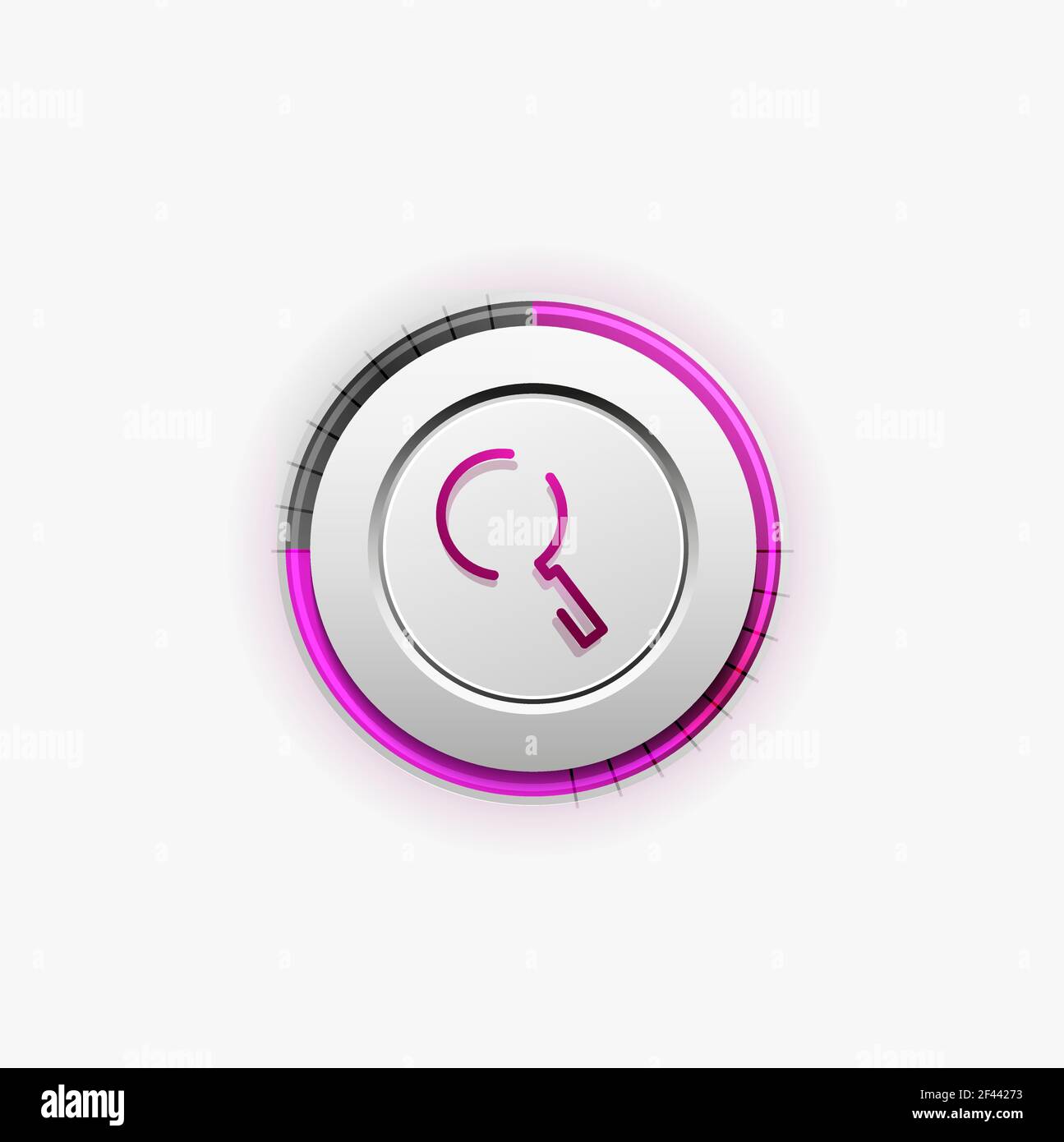 Search magnifyier web button, magnify icon. Modern magnifying glass ...