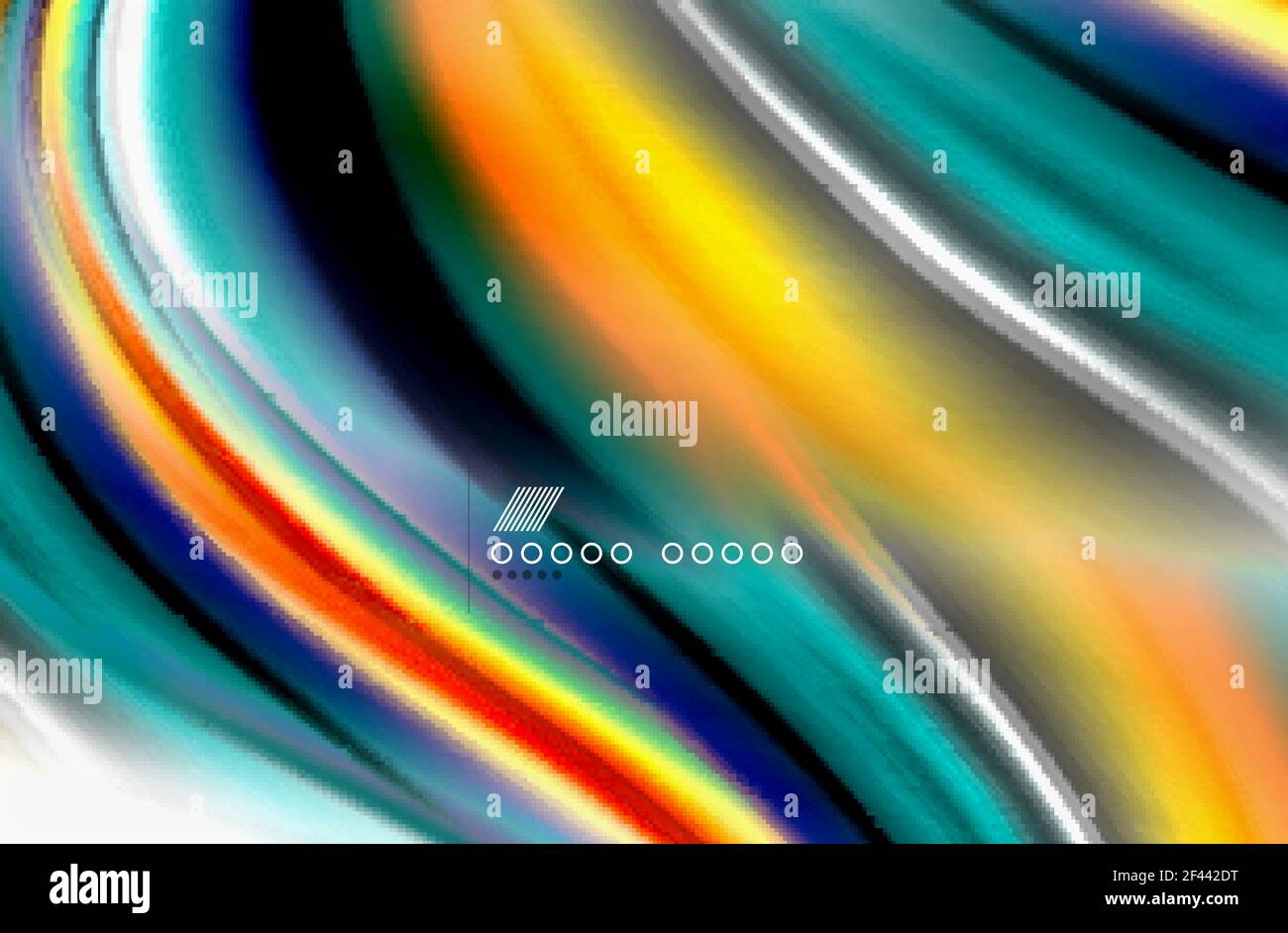 Rainbow color waves, vector blurred abstract background. Rainbow color ...
