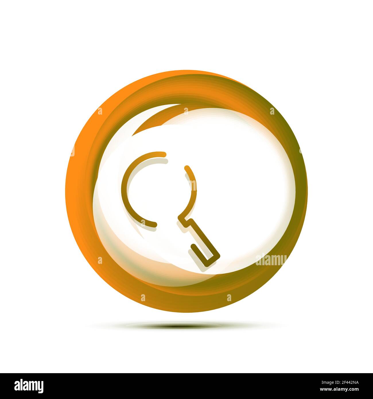 Search magnifyier web button, magnify icon. Modern magnifying glass ...