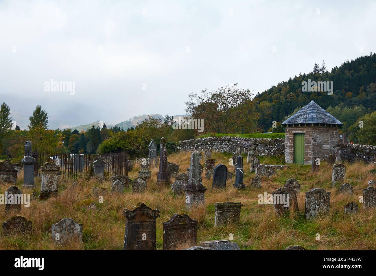 Old Cemetery, in Callander Stock Photo - Alamy