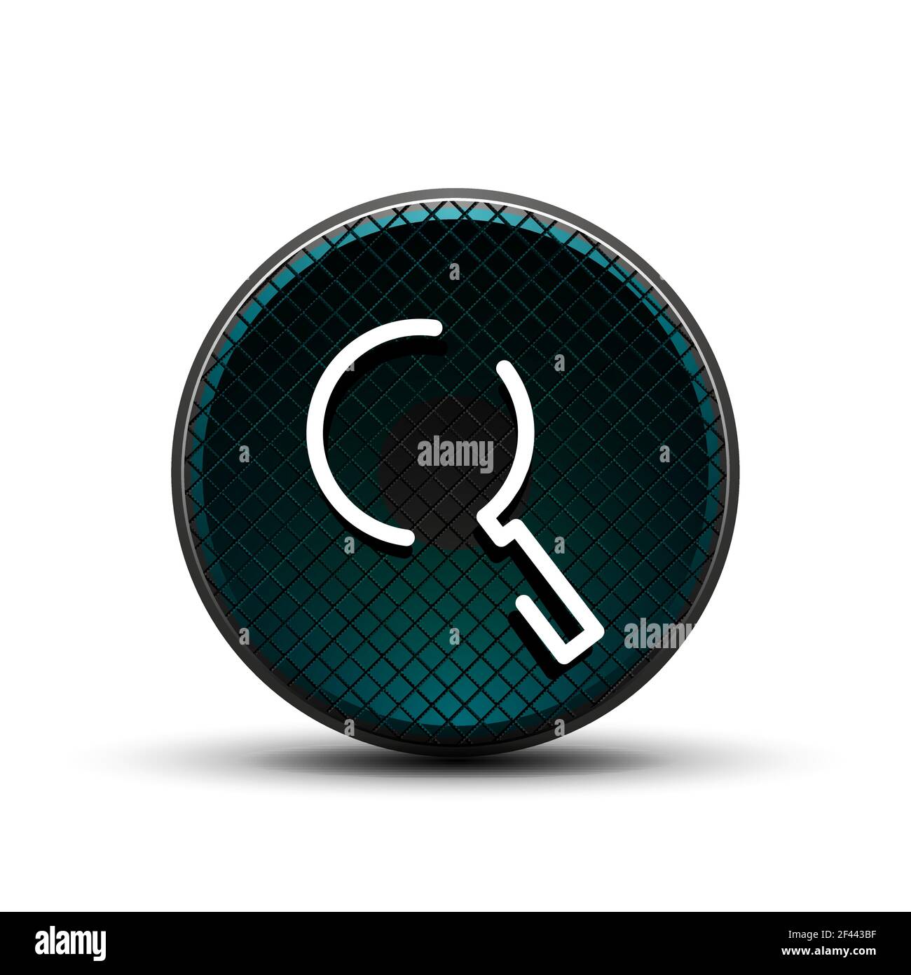 Search magnifyier web button, magnify icon. Modern magnifying glass ...