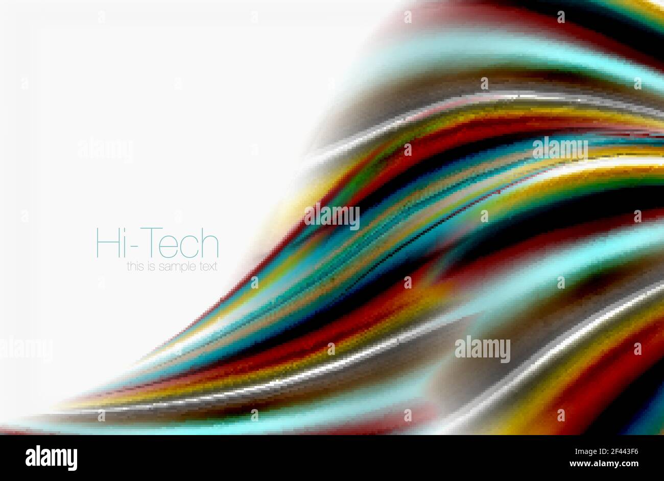 Rainbow color waves, vector blurred abstract background. Rainbow color ...
