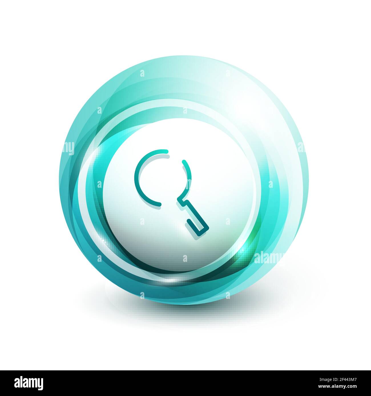 Search magnifyier web button, magnify icon. Modern magnifying glass ...