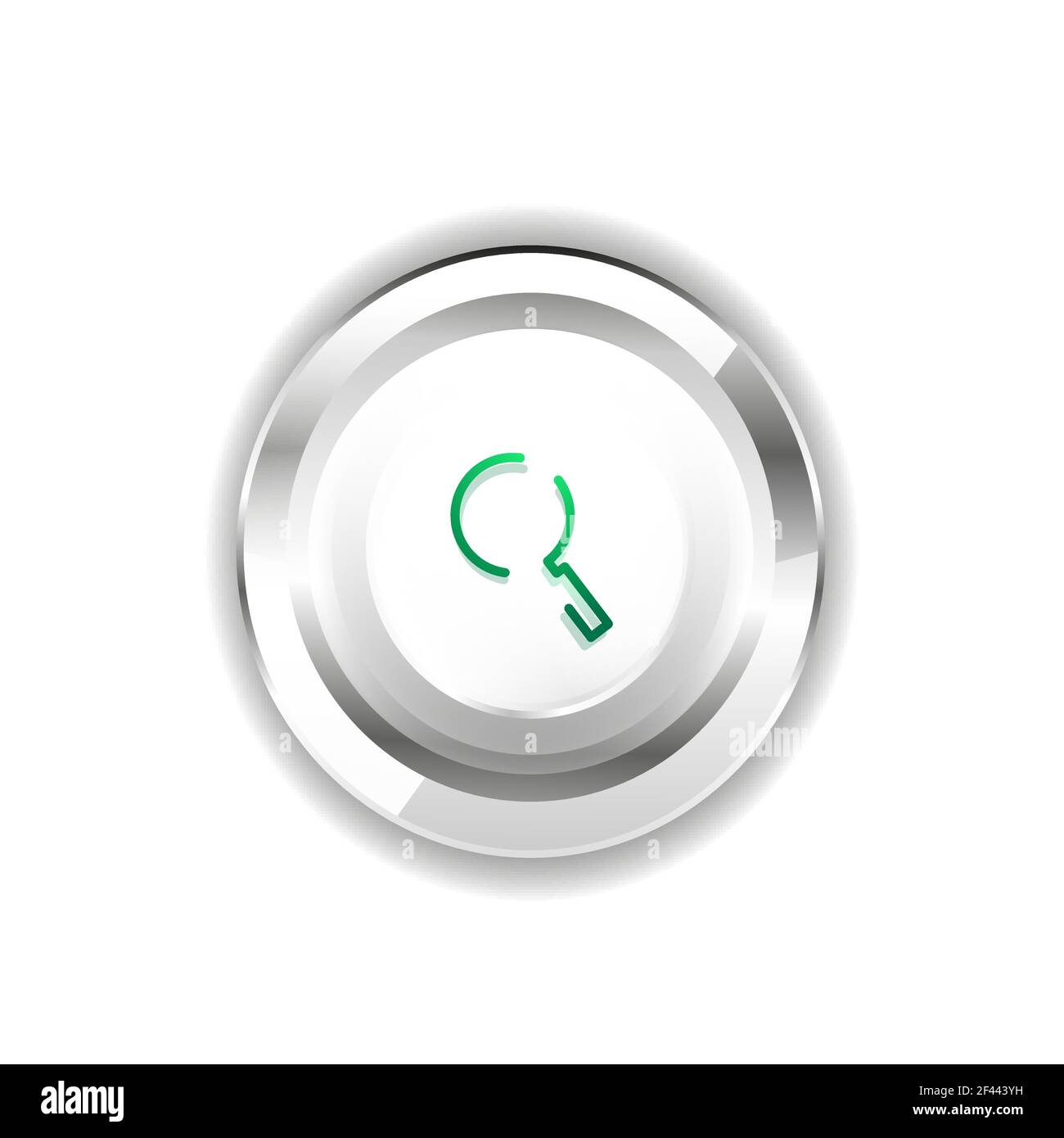 Search magnifyier web button, magnify icon. Modern magnifying glass ...