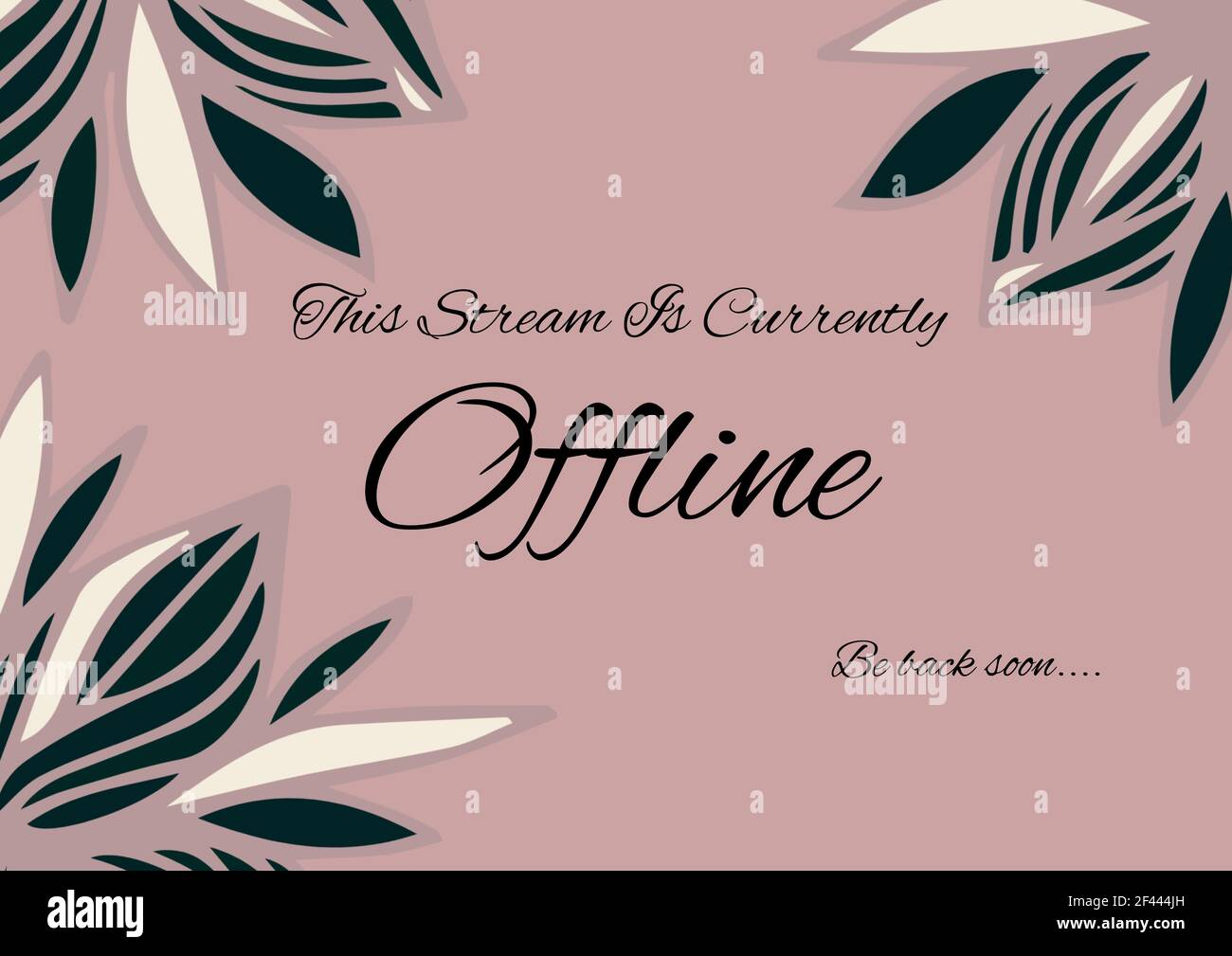 Digitally generated image of this stream is currently offline text ...