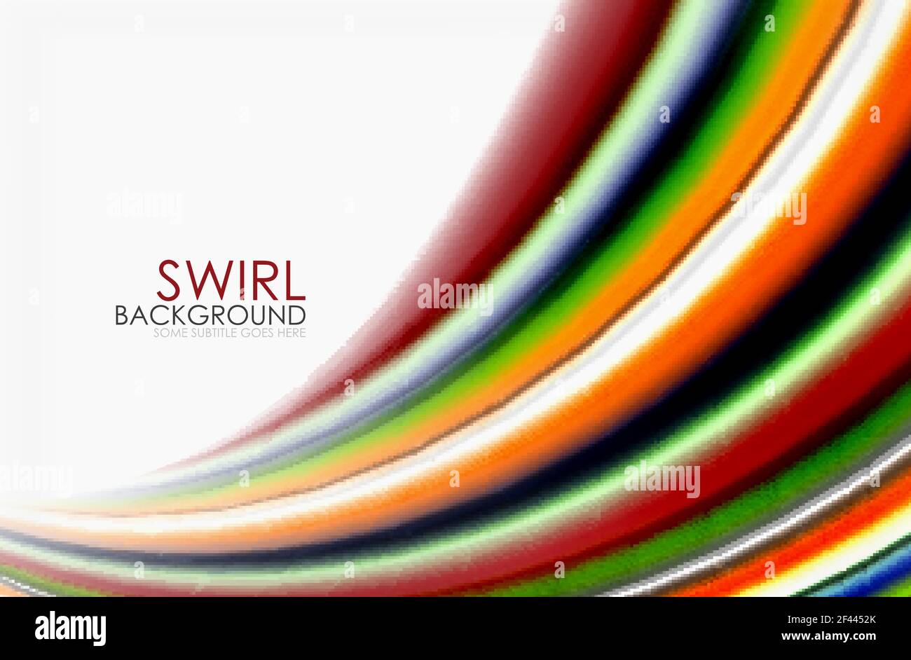 Rainbow color waves, vector blurred abstract background. Rainbow color ...