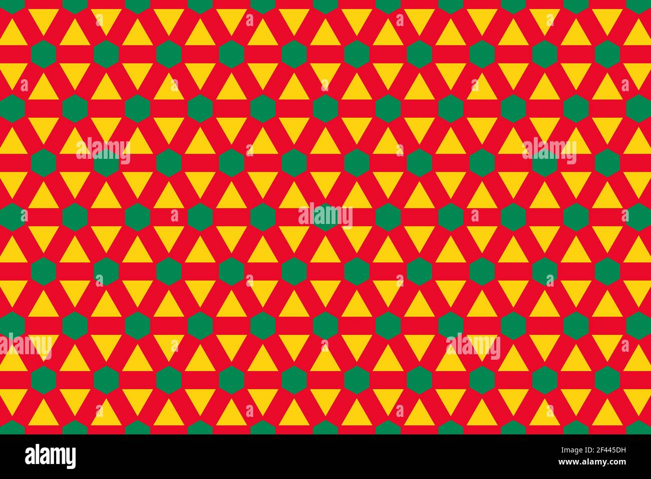 Simple geometric pattern in the colors of the national flag of Benin ...