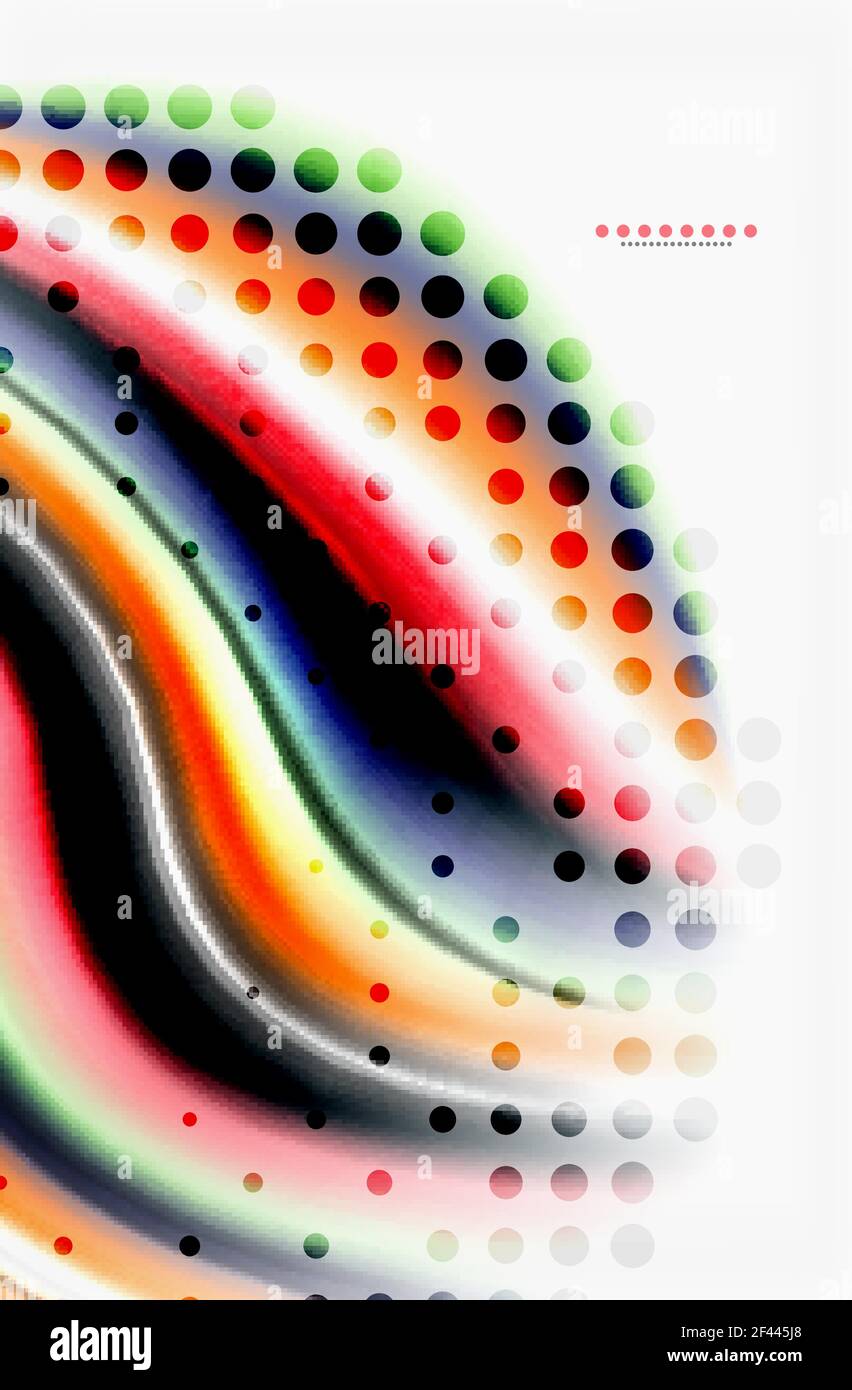 Rainbow color waves, vector blurred abstract background. Rainbow color ...