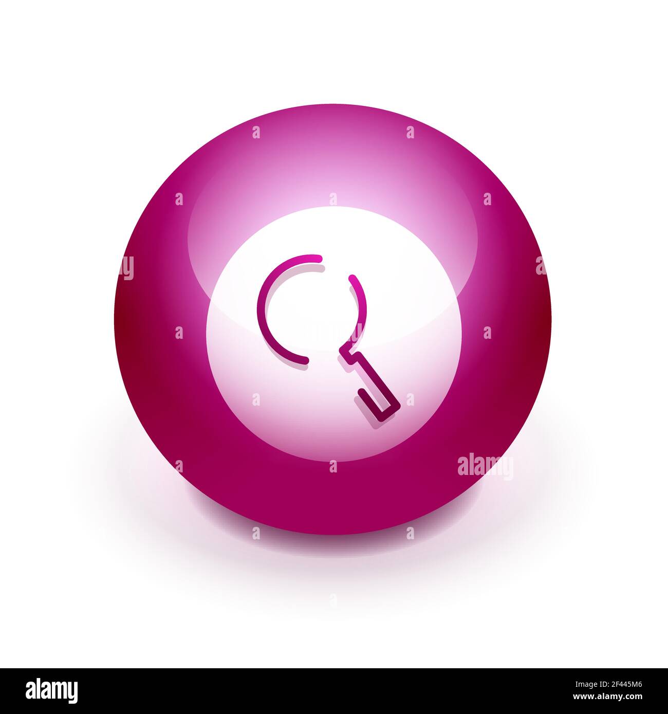 Search magnifyier web button, magnify icon. Modern magnifying glass ...