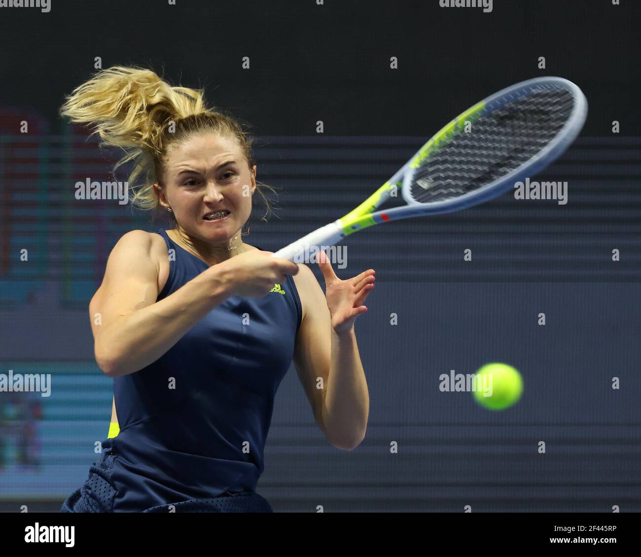 Saint Petersburg, Russia - 18 March 2021: Daria Kasatkina of Russia ...