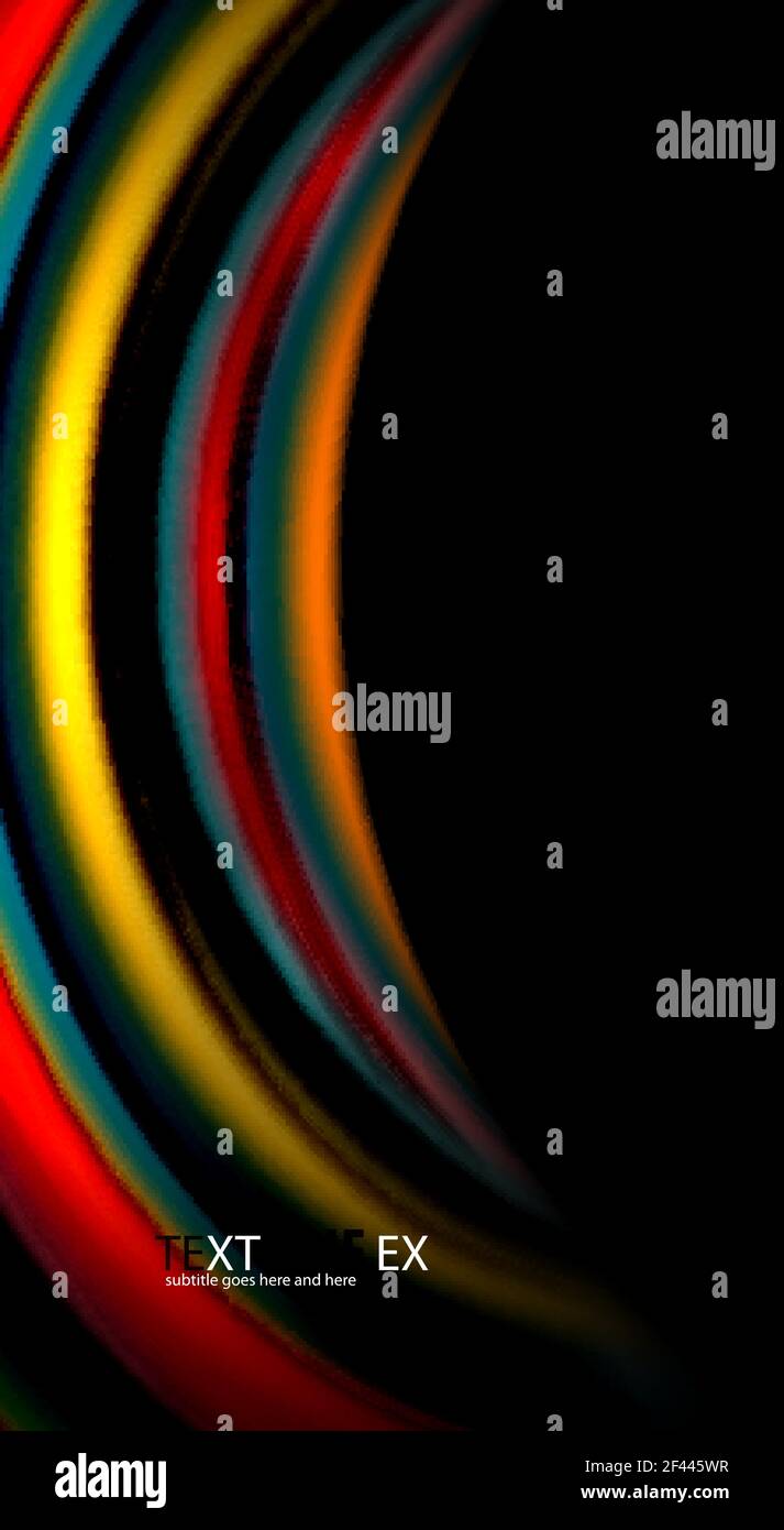Blur color wave lines abstract background. Blur color wave lines ...