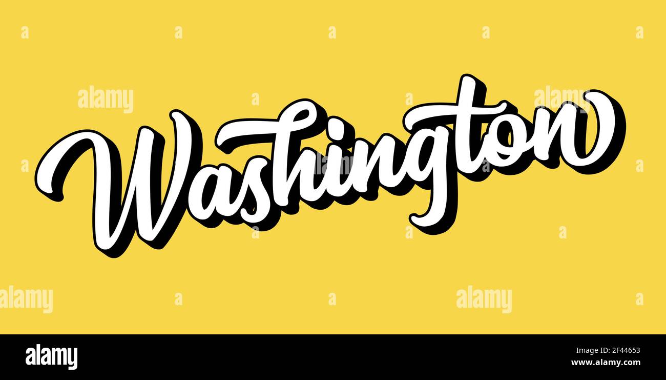 Vintage map of washington state hi-res stock photography and images - Alamy