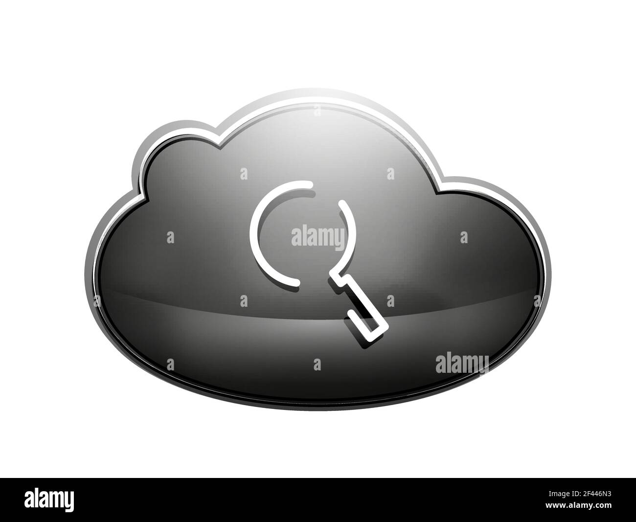 Search magnifyier web button, magnify icon. Modern magnifying glass ...