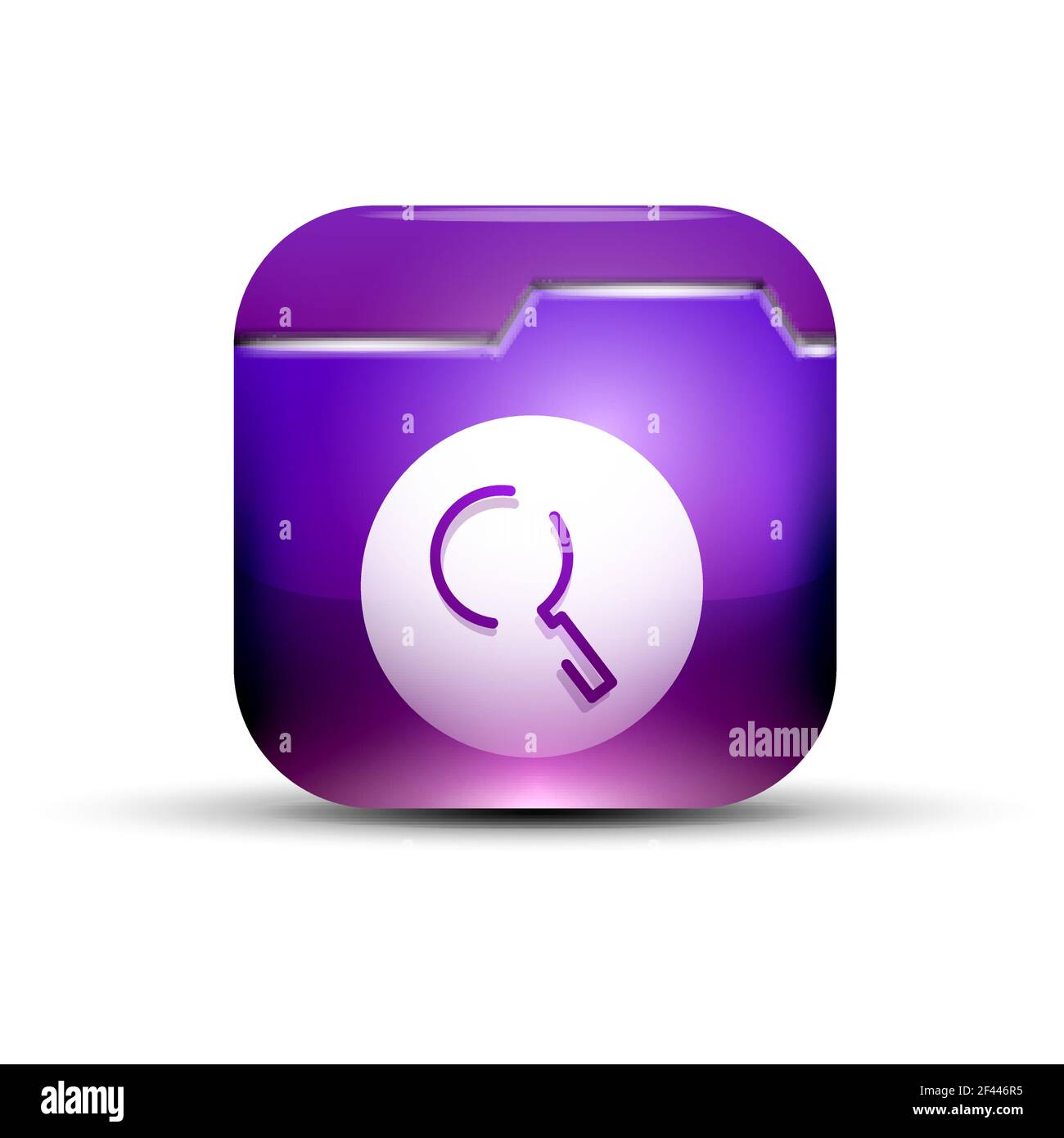 Search magnifyier web button, magnify icon. Modern magnifying glass ...